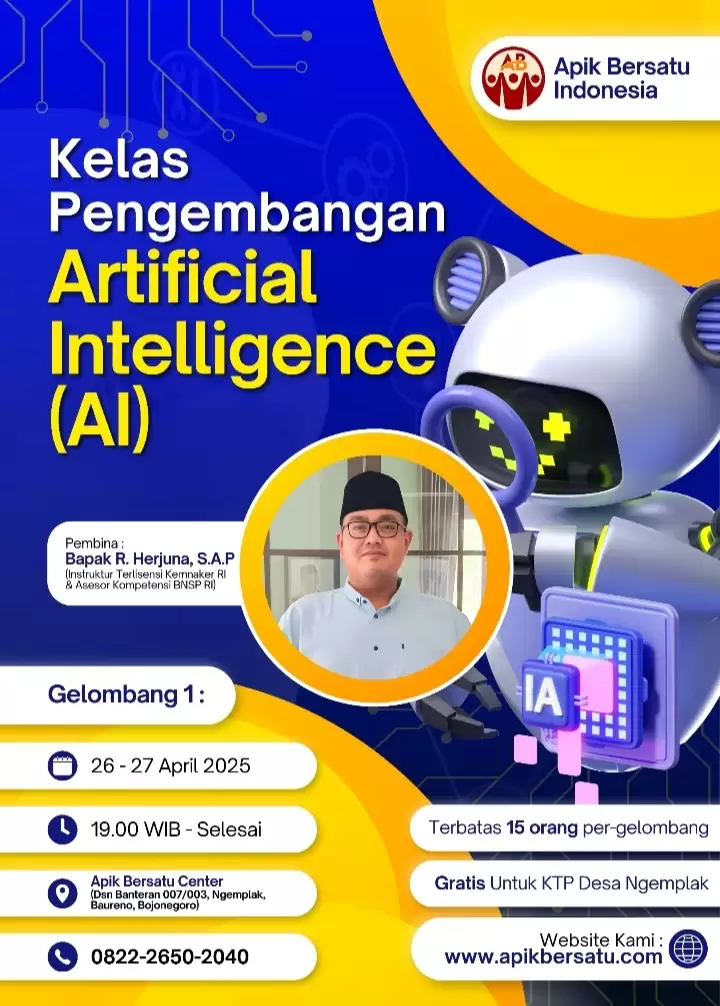 Apik Bersatu Indonesia Selenggarakan Kelas Pengembangan AI untuk Tingkatkan Kompetensi Digital ...