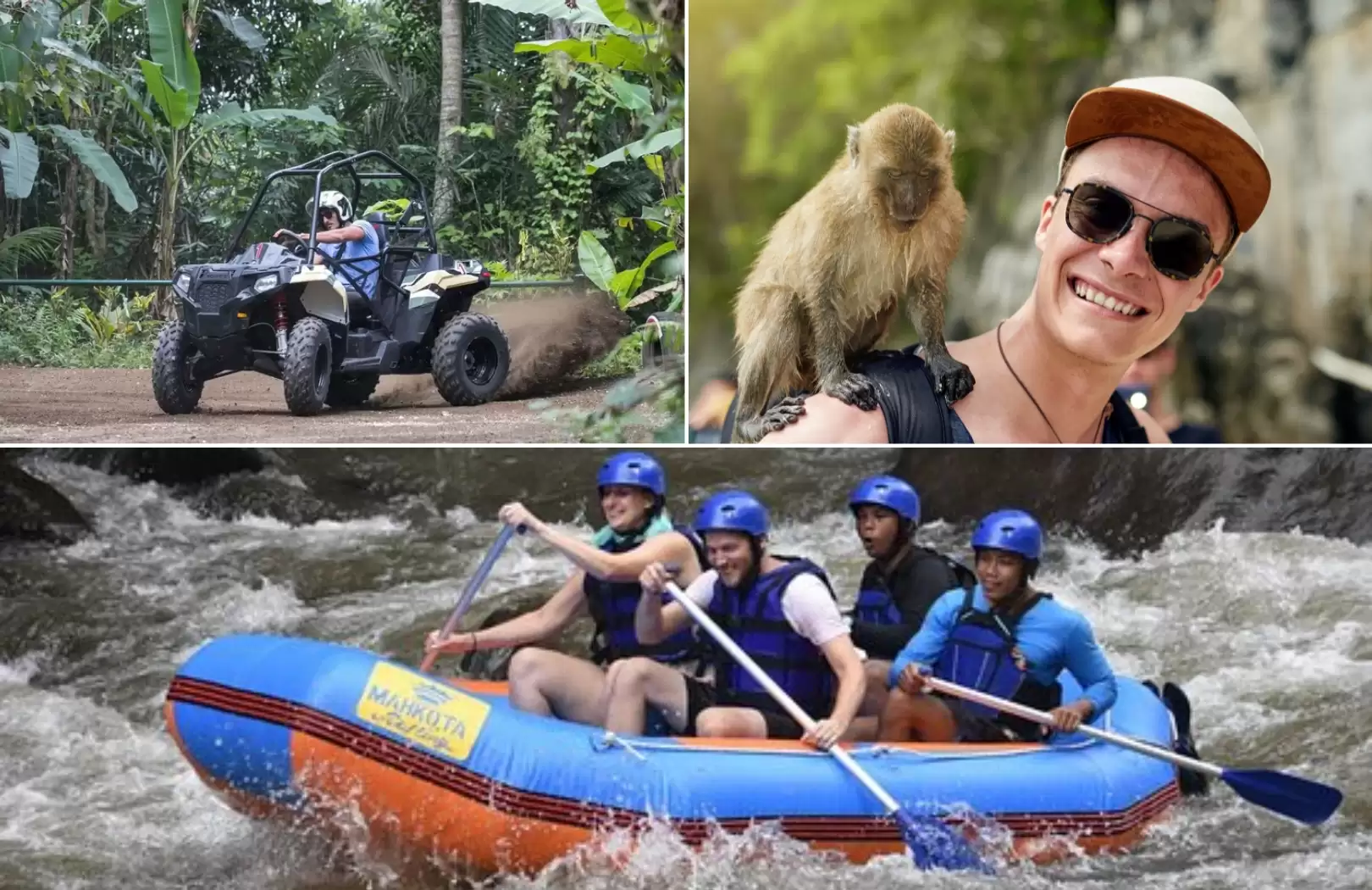 Bali Jungle Buggy, Ayung River Rafting & Ubud Monkey Forest Tour - Bali ...