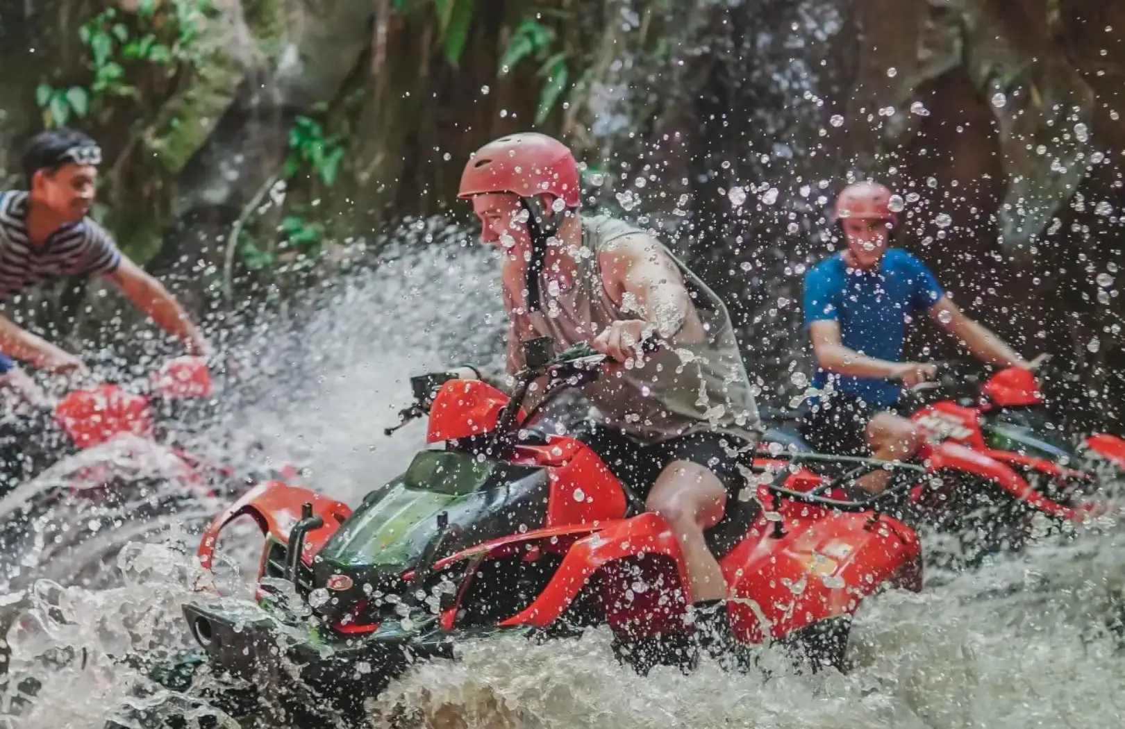 Bali Quad Bike Adventure Through Natural Cave & Waterfall Trail - Bali ...