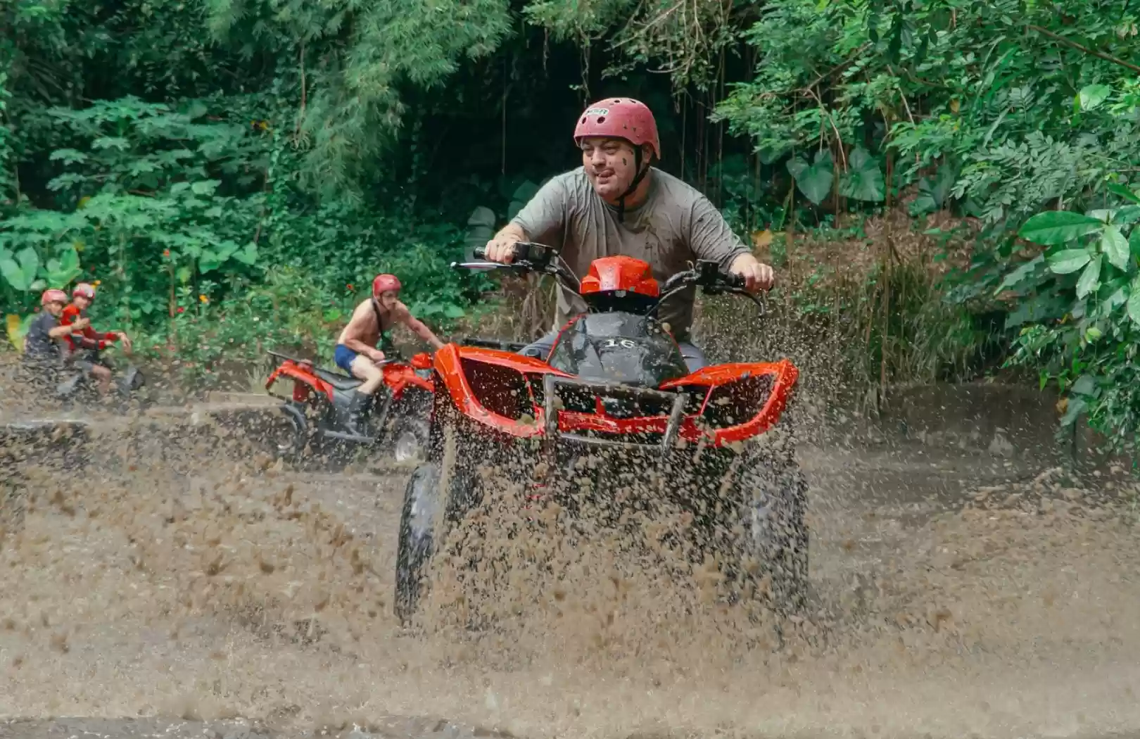 Bali Quad Bike Adventure Through Barong Face Cave & Jungle Waterfall - Bali Quad Bike