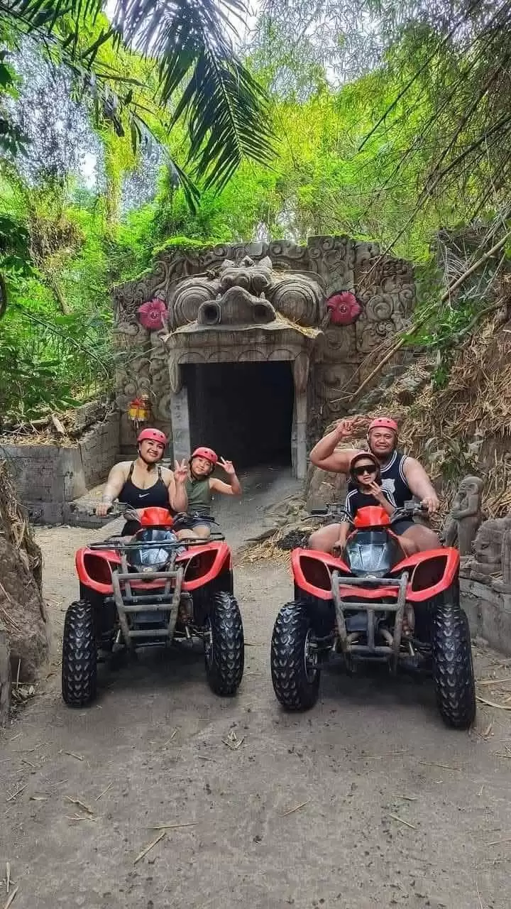 Bali Quad Bike Adventure Through Barong Face Cave & Jungle Waterfall - Bali Quad Bike